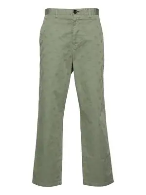 Paul Smith Monogram Jacquard Straight Trousers - Lt Greyish Green