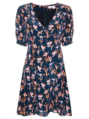Paul Smith Abstract Print Mini Dress - Very Dark Navy