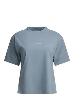 Balenciaga Back T-shirt - Light Blue