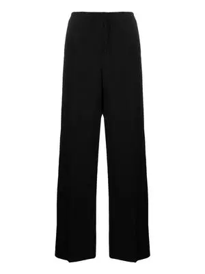 Paul Smith High-waisted Wide Leg Trousers - Black