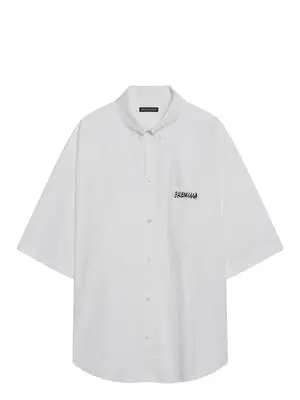 Balenciaga Masking Tape Shirt - White