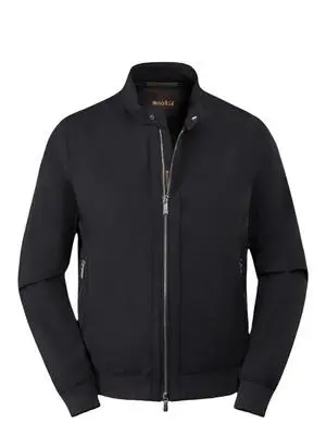MOORER Alberti Kn Bomber Jacket - Blue