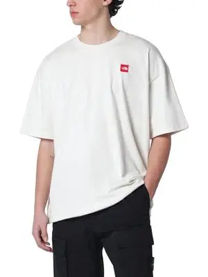 The North Face Ivory T Shirt With Logo Patch - White