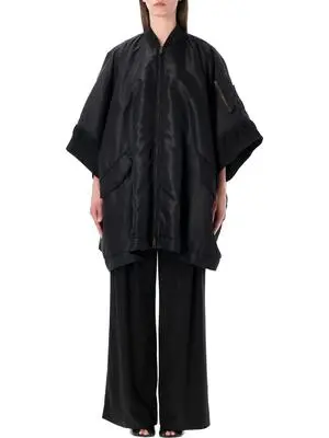MAISON MARGIELA Oversized Bomber Cape - Black