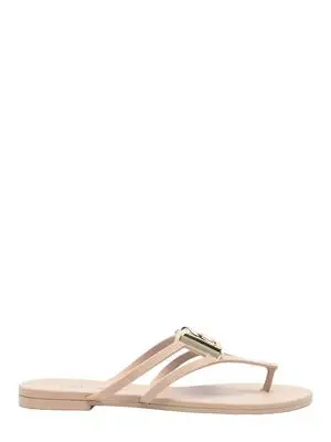 Dolce & Gabbana Logo Thong Sandals - Powder