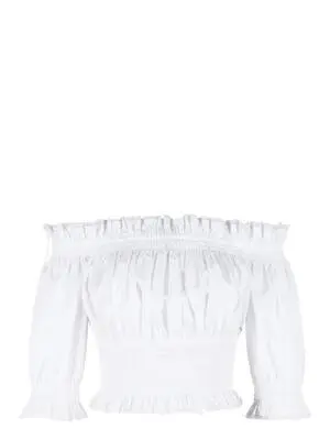 Dolce & Gabbana Cotton Blend Top - White