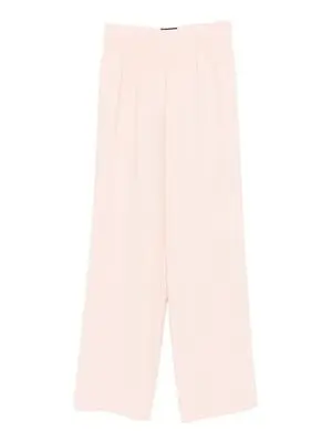 Emporio Armani Elasticated Wide Leg Trousers - Pink