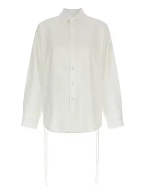 Balenciaga Lace-up Shirt - White
