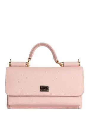Dolce & Gabbana Calf Leather Dauphine Mini Bag - Pink
