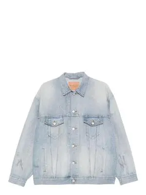 Balenciaga Denim Cotton Jacket - Clear Blue