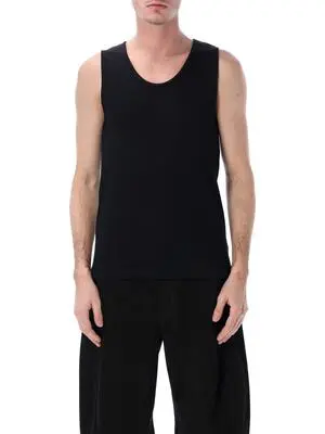 LEMAIRE Ribbed Jersey Tank Top Black