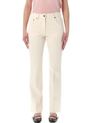 Valentino Garavani Straight Leg Jeans - Beige