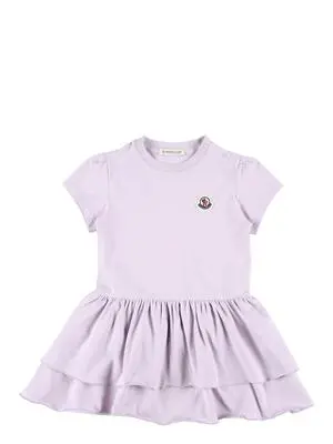 Moncler Ruffle Hem Dress - Lilac