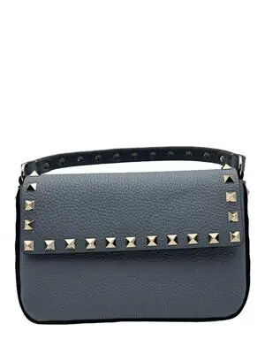 Valentino Garavani Rockstud Leather Mini Bag Grey