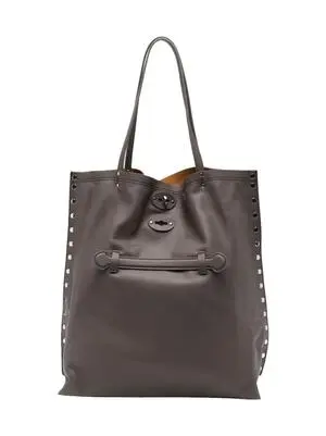 ZANELLATO A'spasso Saeta Medium Leather Handbag - Brown