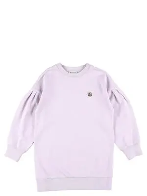 Moncler Girls' Cotton Jersey Dress - Lilac