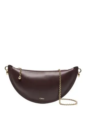Chloé Icons Leather Crossbody Bag - Bordeaux