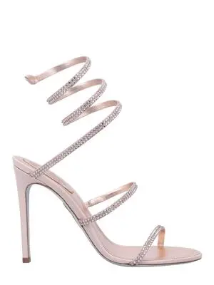 Rene Caovilla Cleo Heeled Sandals - Light Pink
