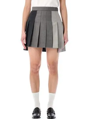 THOM BROWNE Mini Pleated Skirt