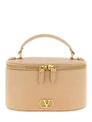 Valentino Garavani V Logo Signature Vanity Case - Pink
