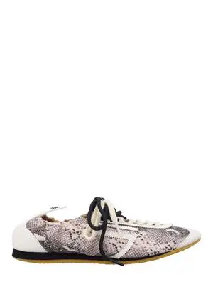 PURAAI Lion Vegan Leather Sneakers - Snake Print