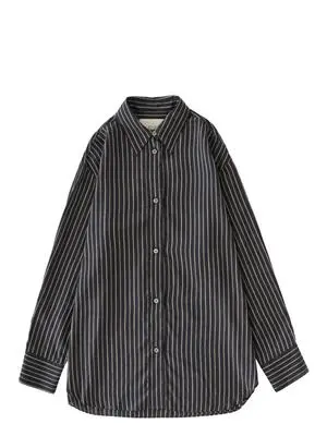 STUDIO NICHOLSON PRE Striped Rouen Shirt - Blue