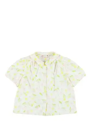 Bonpoint Adele Printed Cotton Shirt - Imp Rose Poudre