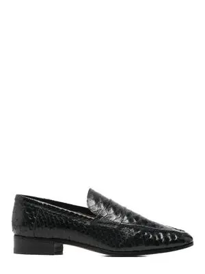 Paris Texas Alain Leather Loafers - Black