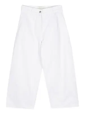 STUDIO NICHOLSON PRE Chalco Cropped Jeans - White
