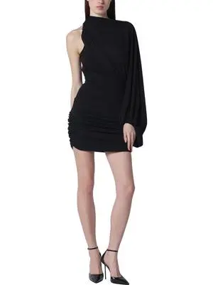 Andamane One-shoulder Mini Dress - Black
