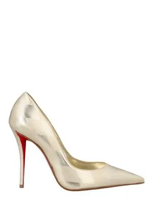 CHRISTIAN LOUBOUTIN Miss Z Leather Pumps Grey