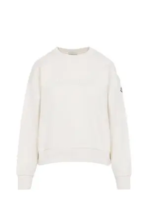 Moncler Cotton Sweatshirt - Beige