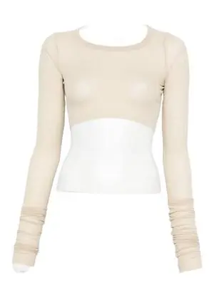 Rick Owens Cropped Top - Beige