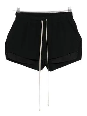 Rick Owens Silk Blend Shorts - Black