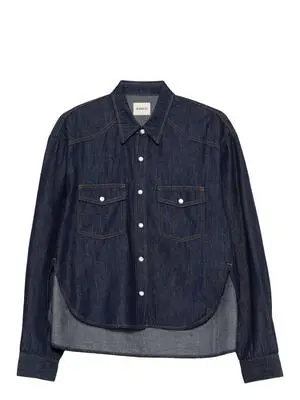 Khaite Grenon Cotton Shirt - Blue