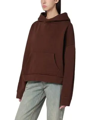 ENTIRE STUDIOS Cotton Hooded Sweatshirt - Brown