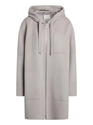 Max Mara Hooded Virgin Wool Coat - Beige