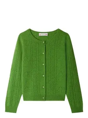 Bonpoint Cashmere Cardigan - Green
