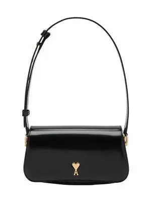 Ami Paris Paris Shoulder Bag - Black