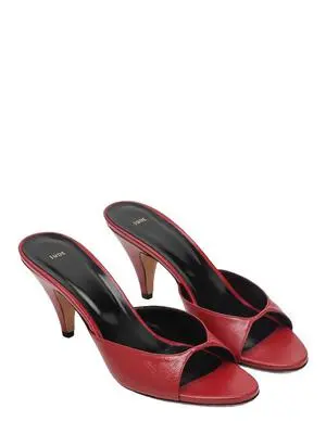 JUDE Haze Leather Sandals - Red