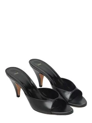 JUDE Haze Leather Sandals - Black