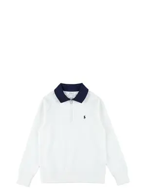 Polo Ralph Lauren Half-zip Cotton Sweatshirt - White
