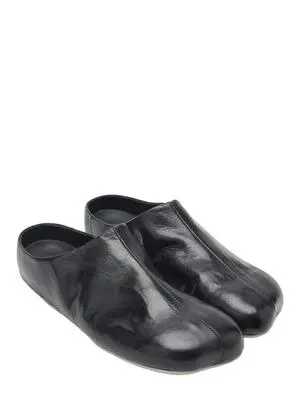MAISON MARGIELA Factory Leather Clogs - Black