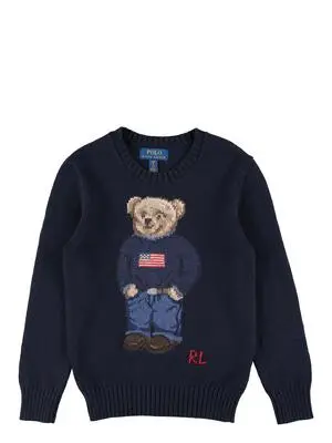 Polo Ralph Lauren Crew-neck Cotton Sweater - Blue