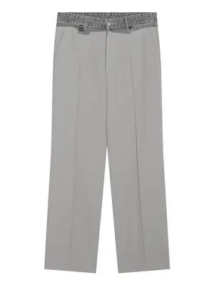 MAISON MARGIELA Wool Blend Trousers - Grey