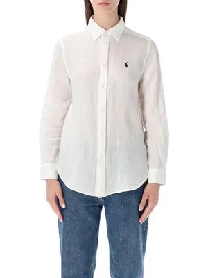 Polo Ralph Lauren Linen Shirt - White