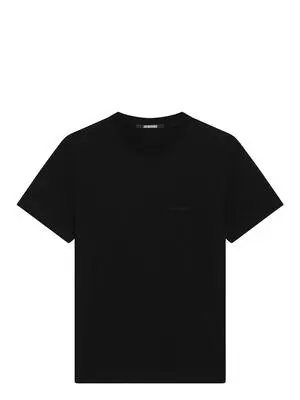 Jacquemus Cotton T-shirt With Logo - Black