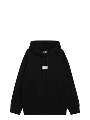 MAISON MARGIELA Numeric Cotton Hoodie - Black