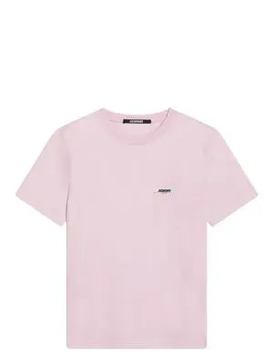 Jacquemus Cotton T-shirt With Logo - Pink