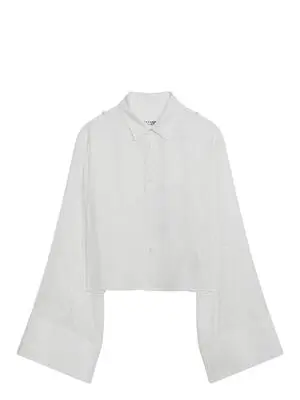 MAISON MARGIELA Logo Graphic Jacquard Shirt - White